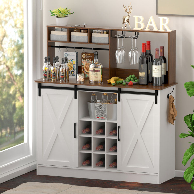 Binns wine bar cabinet gracie oaks store